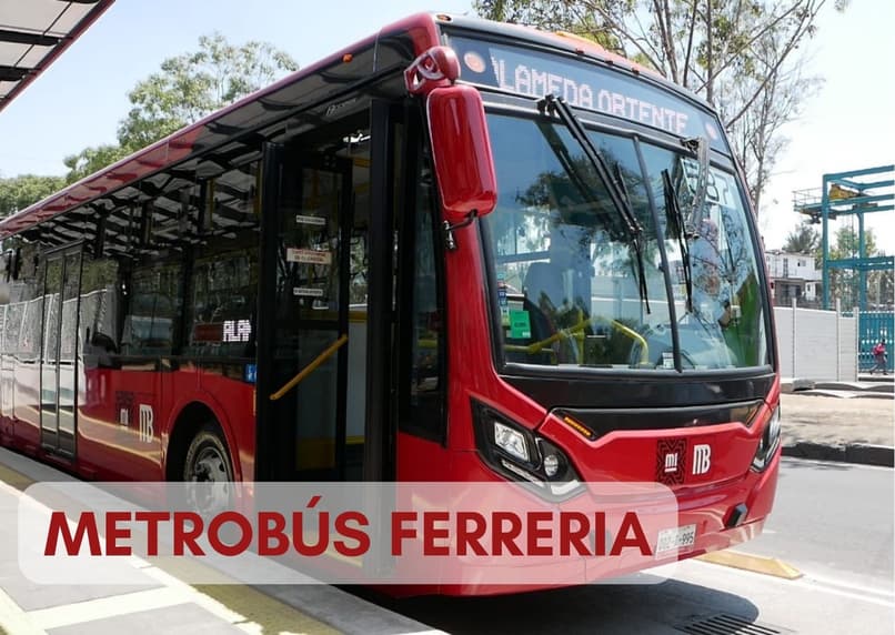 Metrobús Ferrería: Estación, Como llegar y mapa