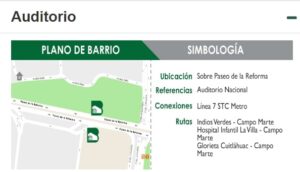 Metrobus Auditorio: Estación, Como llegar y mapa